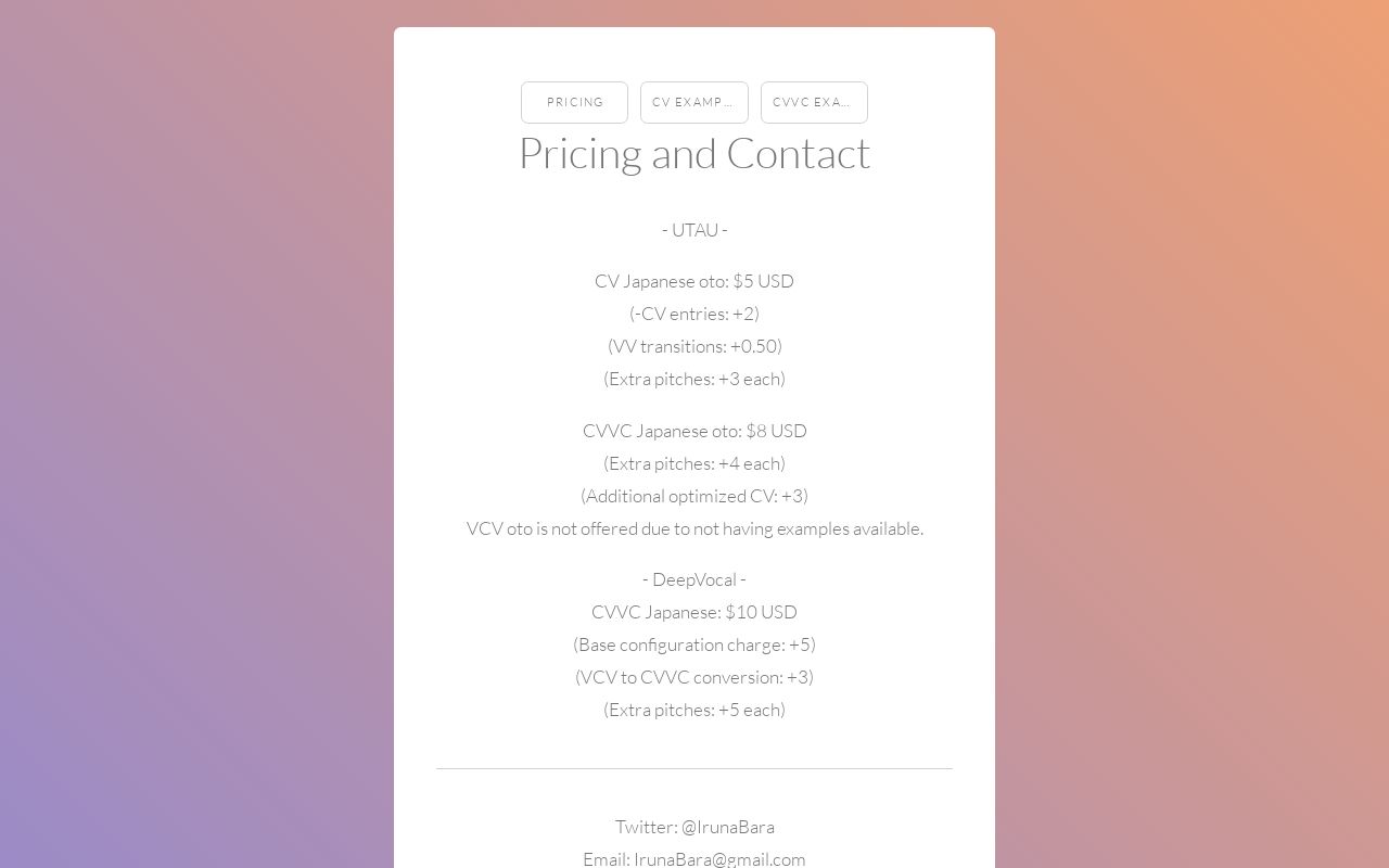 IrunaBara configuration commissions